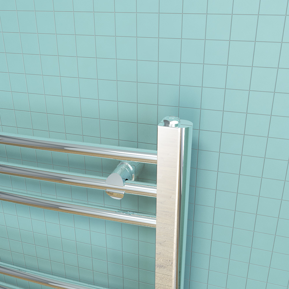 Bathroom Heated Towel Rail Radiator Chrome Straight / Curved / Square ...