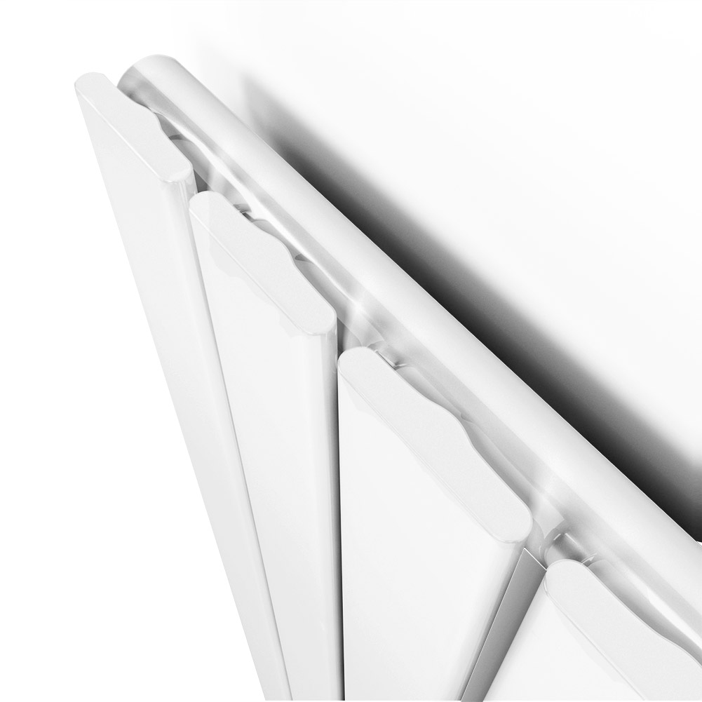 Designer Radiator Vertical Horizontal White Flat Panel Oval Column ...