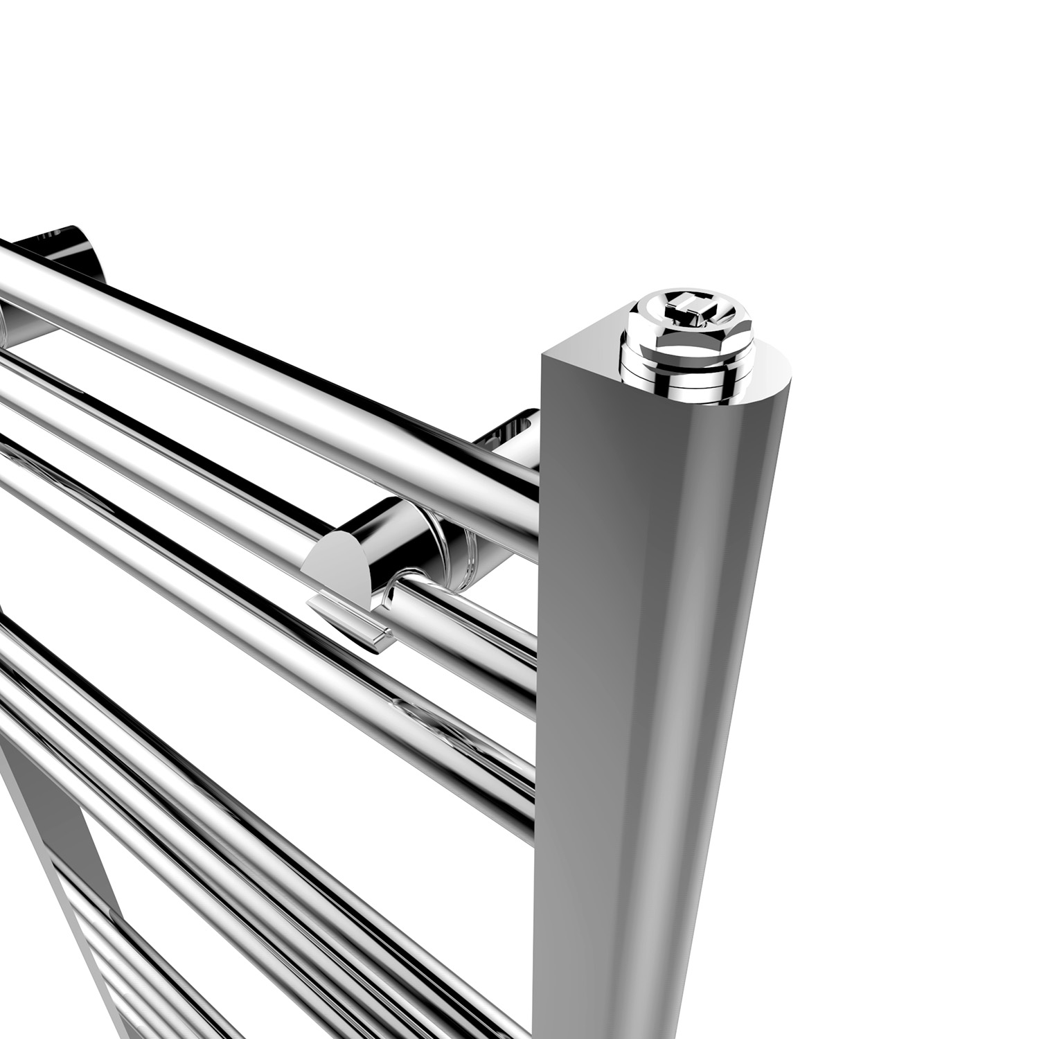 Chrome Bathroom Heated Towel Rail Radiator Straight Ladder Warmer - All ...