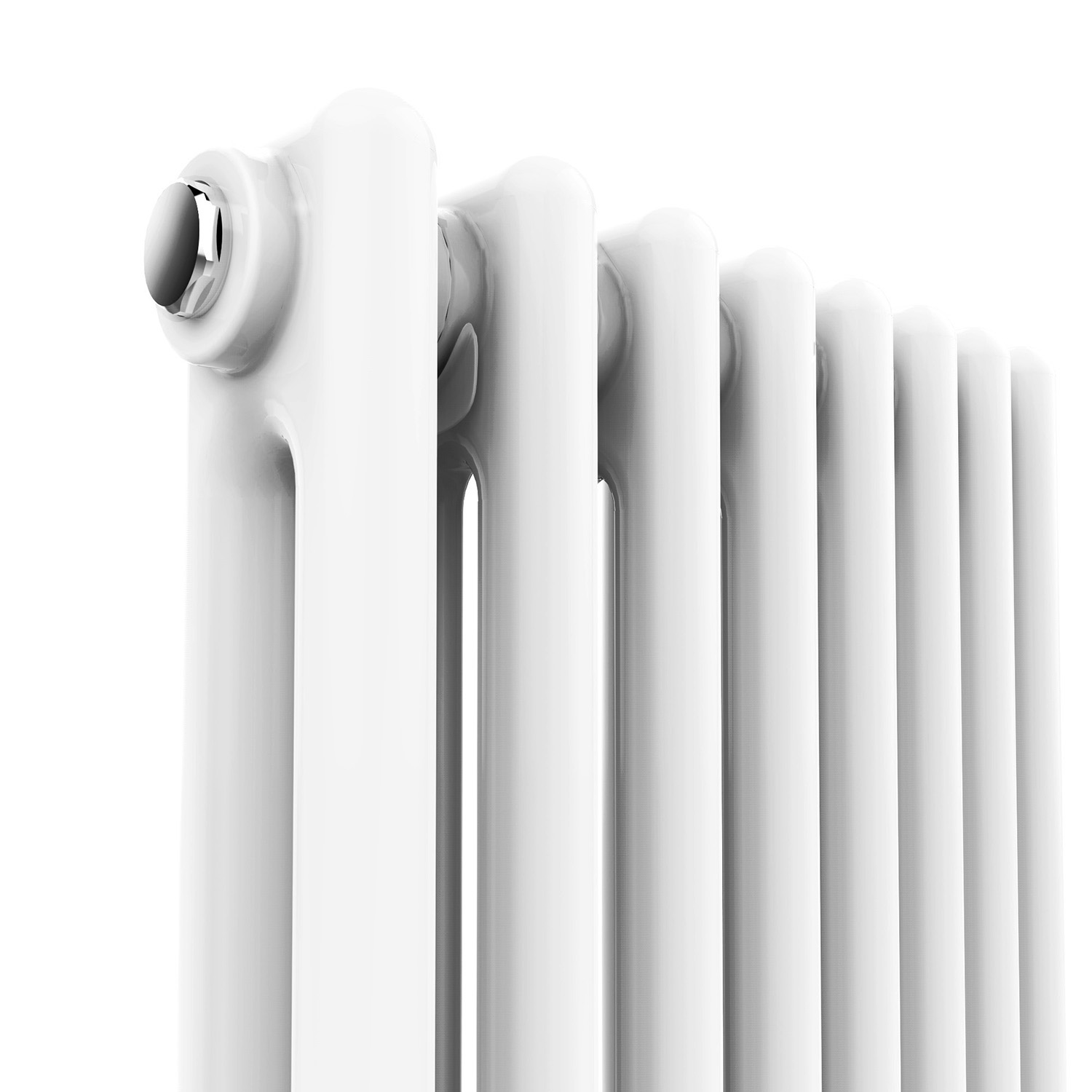 WHITE TRADITIONAL RADIATORS Horizontal 2/3 Column Cast Iron Style UK ...
